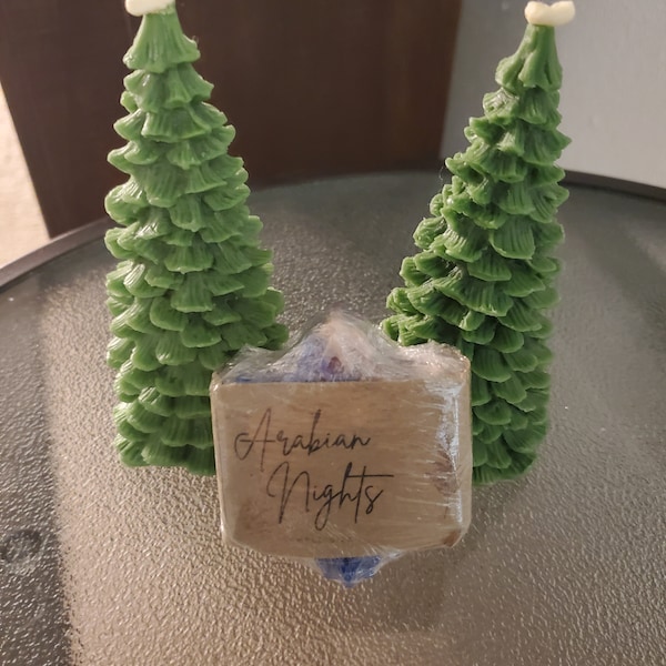 Christmas Tree Beeswax Candle - Etsy