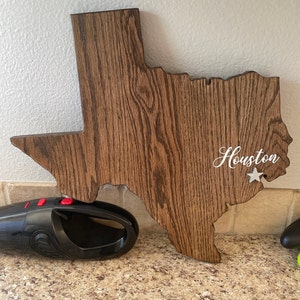 Texas State Shape Wood Sign Cutout Wall Art. Modern Rustic, Farmhouse ...