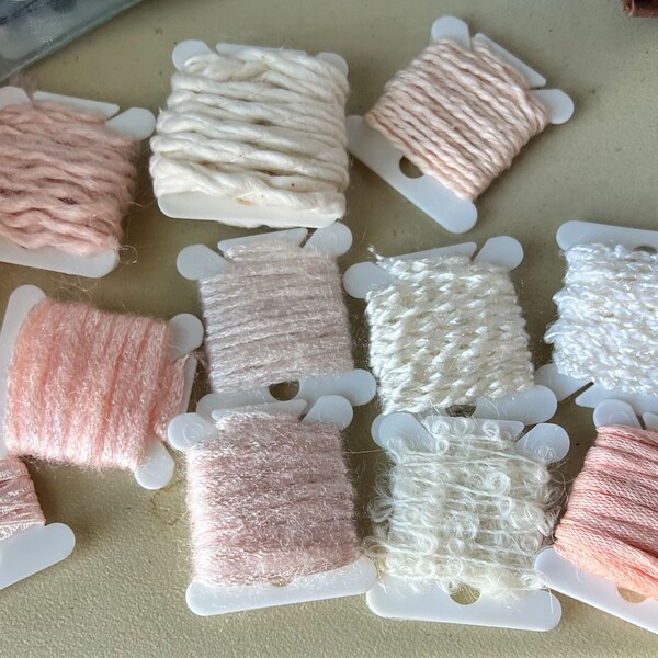 Bed & Breakfast 2yd X 12 Novelty Art Yarn Fiber Samples Bundle Weaving ...