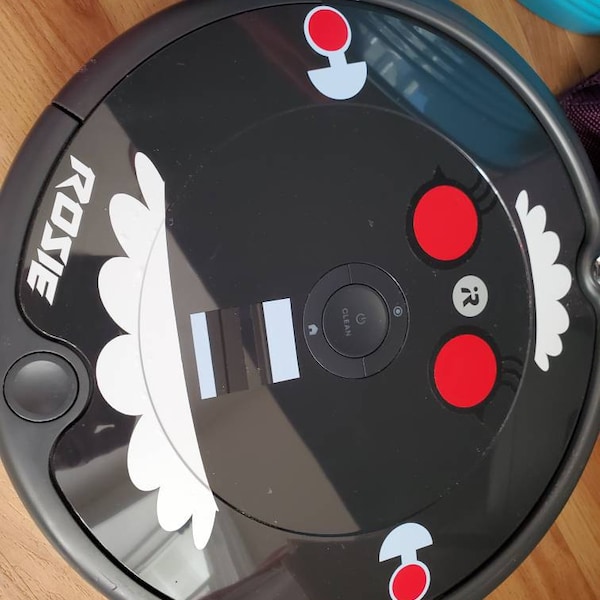 Original Deluxe Rosie the Robot Face Decals for Your Robotic Floor ...