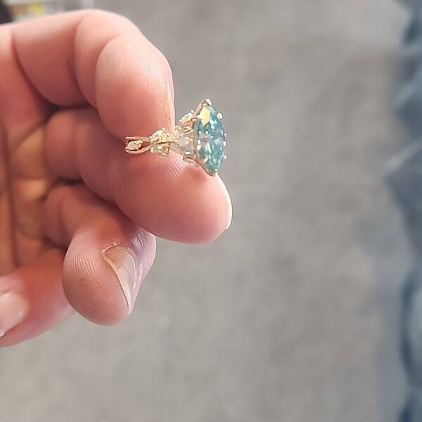 Dutch Marquise Cut Grey Moissanite Engagement Ring 3.5 CT Dutch ...