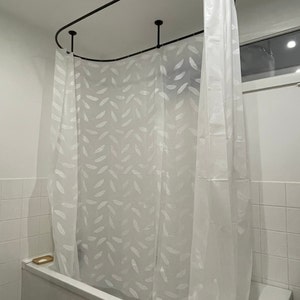 Oval Shaped 360 Degrees Shower Curtain Rod for Bathroom - Etsy
