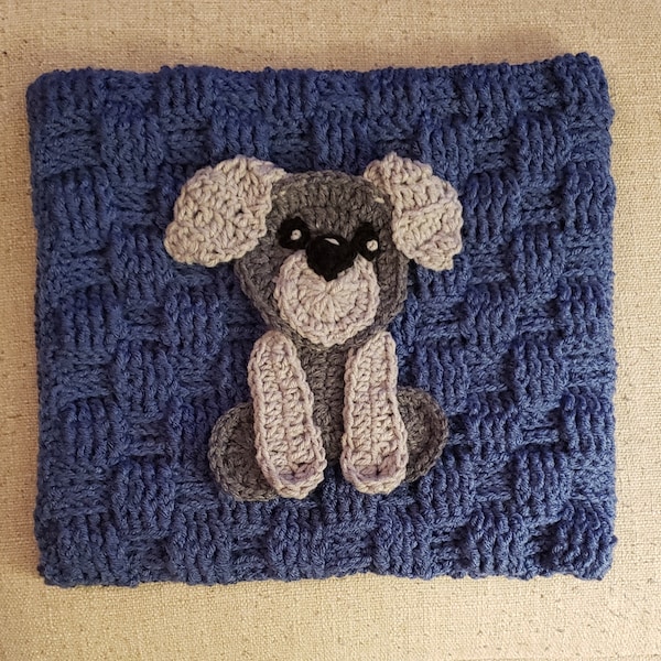 Sweet Puppy Applique- Crochet Pattern Only- Puppy- Crochet Applique ...