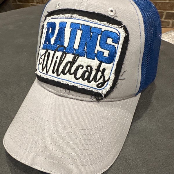 Sequin Applique Script Team or School Hat 0015 - Etsy