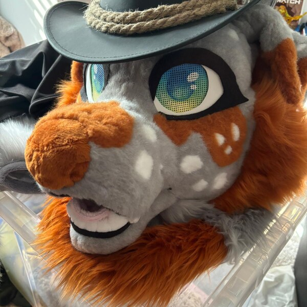 Toothy Dog 3D Printed Fursuit Head Base - Etsy