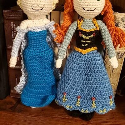 PATTERN 2-PACK: Anna and Elsa Frozen Crochet Amigurumi Dolls - Etsy