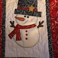 Snowman Applique Table Runner Pattern Digital Download PDF - Etsy Canada