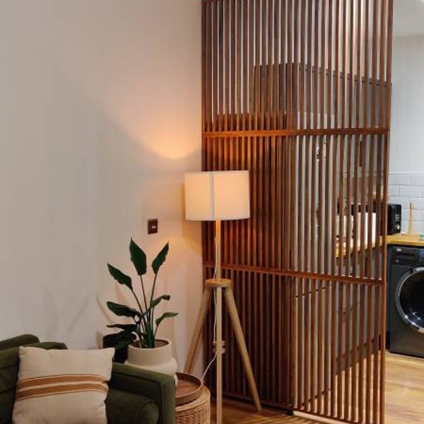 Custom Slat Room Divider: Made-to-order Partition, Easy Install - Etsy