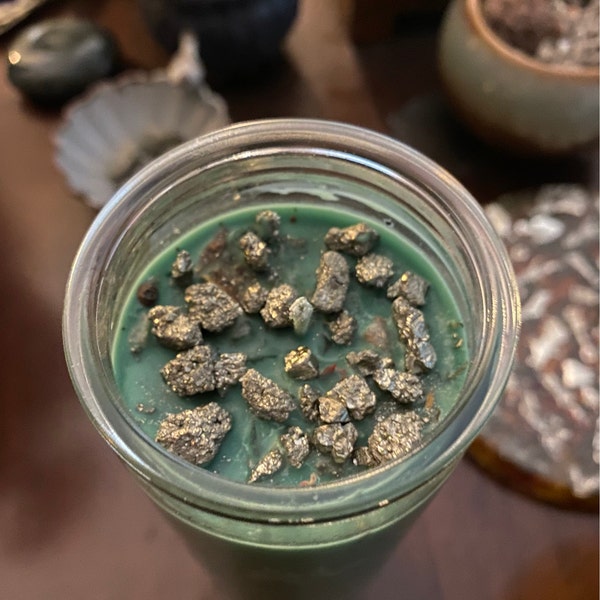 Abundance Candles | Clove and Fir | Pyrite | Cinnamon | Align | Luck ...