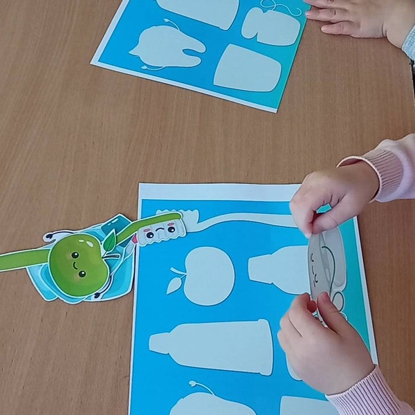 Dental Health Matching Game | Hygiene Printable Cards (digital Download ...