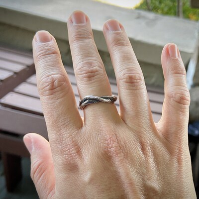 Tree Branch Ring, Sterling Silver Twig Engagement Ring DA377 - Etsy