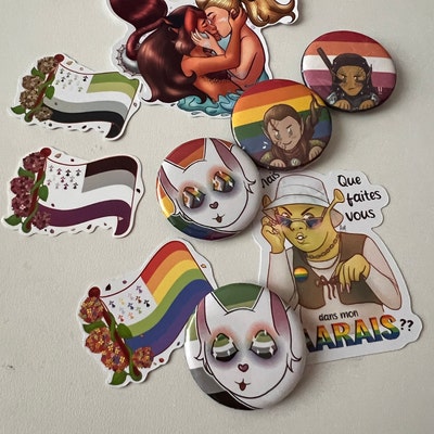 Pride TOH 35mm Badges _ Luz, Amity, Eda, Raine, Gus, Willow, Hunter ...