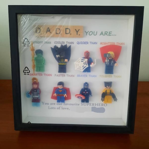 Personalized Father's Day Photo Frame, You Are My Superhero, Gift for ...