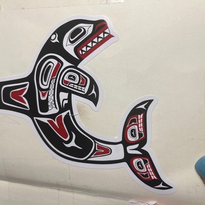 Haida Tlingit Native Pacific Northwest Native Orca Killer Whale Sticker ...