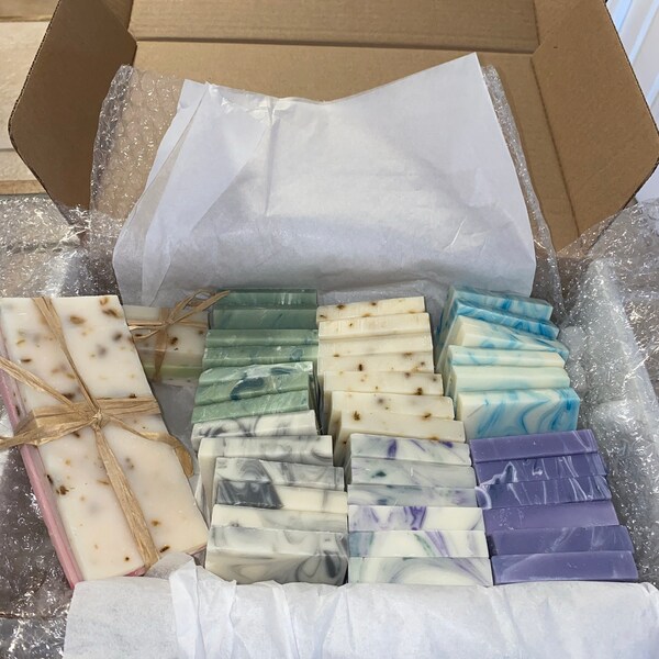 Mix 35 Mini Soaps Baby Shower Favors, Wrapped or Unwrapped, Small Guest ...