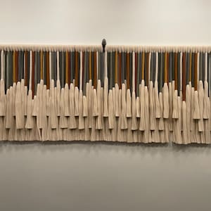 Macrame Valances Two Tone Boho Window Curtain - Etsy