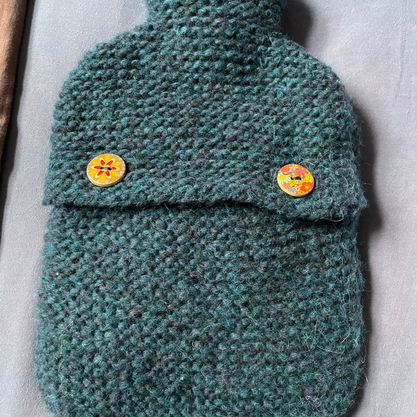 Very Easy Garter Stitch Beginner Hot Water Bottle Covers Fits Average ...