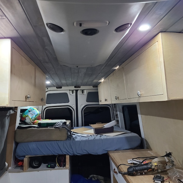 Mercedes Sprinter Wooden Cabinet, Baltic Birch Sprinter Van Storage ...