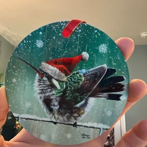 Splish Splash Hummingbird Ornament, Christmas Ornament, Santa Clause ...