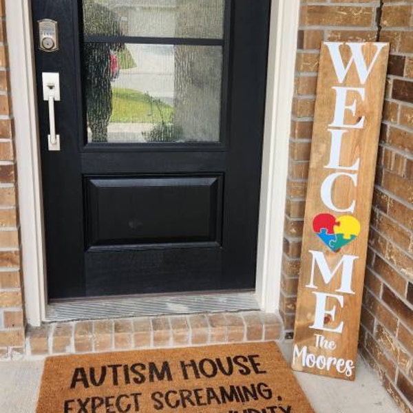 Autism Welcome Sign - Spectrum Welcome - Personalized Welcome Sign ...