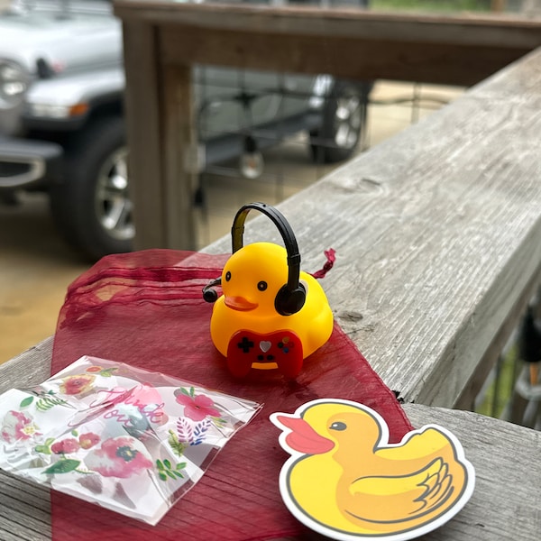Gamer Rubber Duck With Headset: Game Room Decor, Stocking Stuffer - Etsy