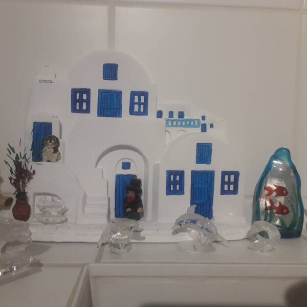 PLAKA Athens,shadow Box Diorama, Miniature ,diorama ,geece, Greek Art ...