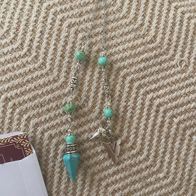 Luna Moth Pendulum Divination Tool, Opalite Crystal Pendulum, Scrying ...