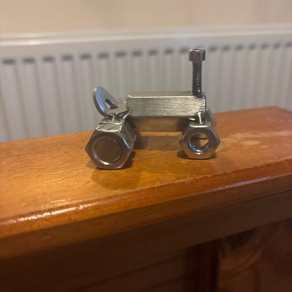 Nut and Bolt Art Racing Car Sculpture, Scrap Metal Art F1 Car, Handmade ...