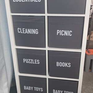 IKEA KALLAX DRONA Box Sticker Personalised Vinyl Labels - Etsy UK