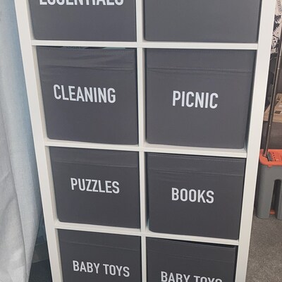 IKEA KALLAX DRONA Box Sticker Personalised Vinyl Labels - Etsy UK