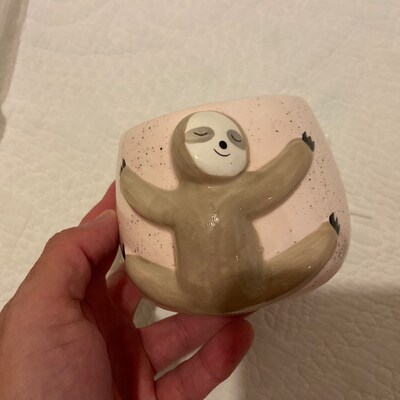 Sloth Coffee Mug Ceramic, Coworker Gift for Sloth Lover, Fun Sloth Gift ...