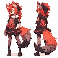 Fire Elemental Lion Adoptable Character - Digital Download HD Image ...