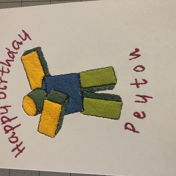 ROBLOX Dab Kids Game Embroidery Design File - 2 Sizes - Instant ...