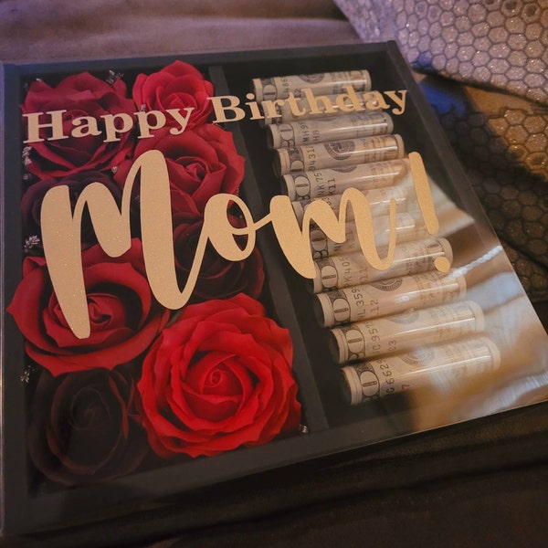 Personalized Money/cash Gift Box Flower Gift Box Personalized Gift Box ...