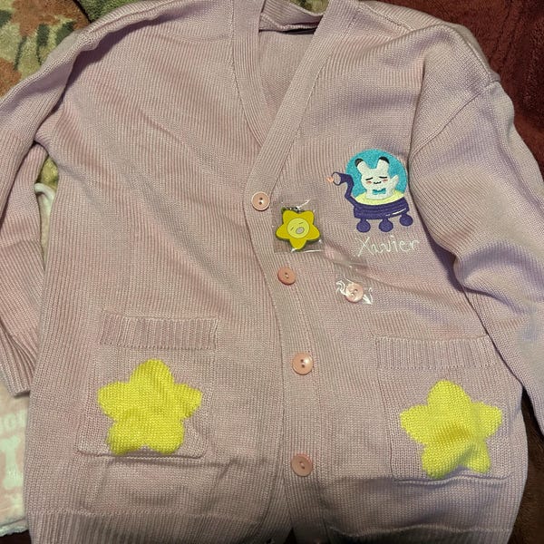 Xavier Cardigan Love and Deepspace Galaxy Bunny - Etsy