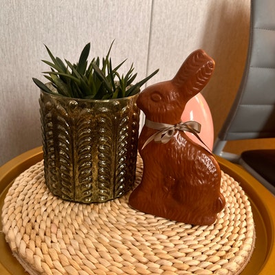 Chocolate Rabbit ceramic Large Size - Etsy