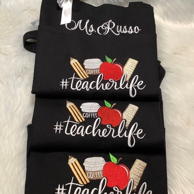 Teacher Life Embroidery Design, Back to School Embroidery, School ...