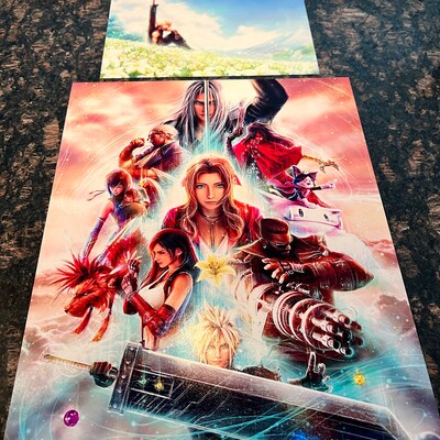 Final Fantasy VII Remake Limited Edition Fine Art Print FF7 Poster FF7 ...