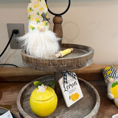 Lemons Tier Tray Summer Display Rae Dunn Display - Etsy