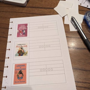 Printable Book Shelf for A5 100 Books - Etsy