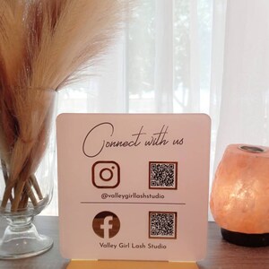 Custom Social Media Sign Scan to Pay Facebook Instagram - Etsy