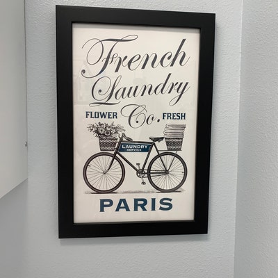 French Laundry Room Sign Wall Art Print Laundry Room Decor Powder Room ...