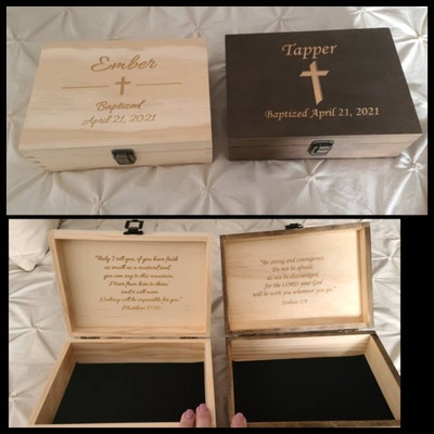 Baptism Gift, Baptism Memory Box, Keepsake Box, Baptism Gift for Boy ...