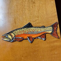 Trout Patch Set of 4 | Rainbow (x2), Brook, Brown | Quality Embroidered ...