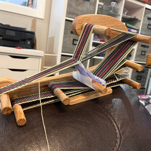 Loom-the Minstrel - Inkle Small Travel Sized Weaving Loom-makes 5 Foot ...