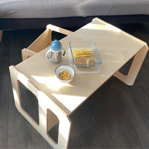 Montessori Table, Toddler Table Set Weaning Table and Chairs Montessori ...