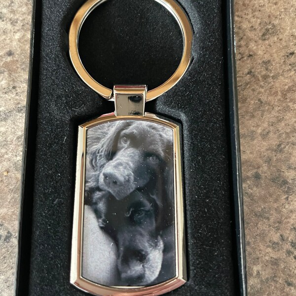 Photo Keyring - Personalised Keyring Birthday Gift for Husband, Photo ...