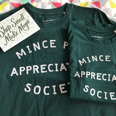 Mince Pie Appreciation Society Kids T-shirt Funny Slogan T Shirt Xmas ...