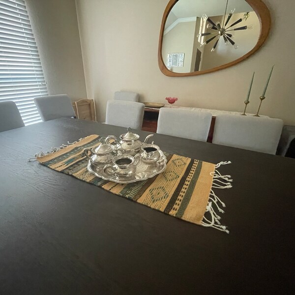 Zapotec Southwest Wool Table Runner / Wall Tapestry Measuring 48 X 16 ...