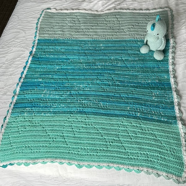 Littlefoot Blanket | Filet Crochet Blanket Pattern | Baby Blanket ...